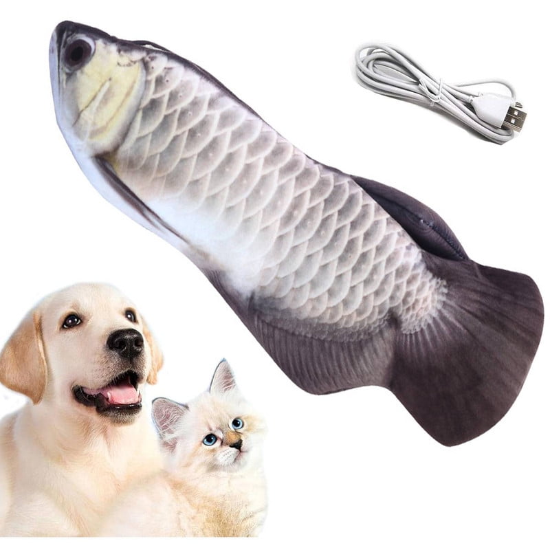 Floppy Fish Cat Toy, Realistic Flopping Fish Rocking Dog Toy, Electric ...