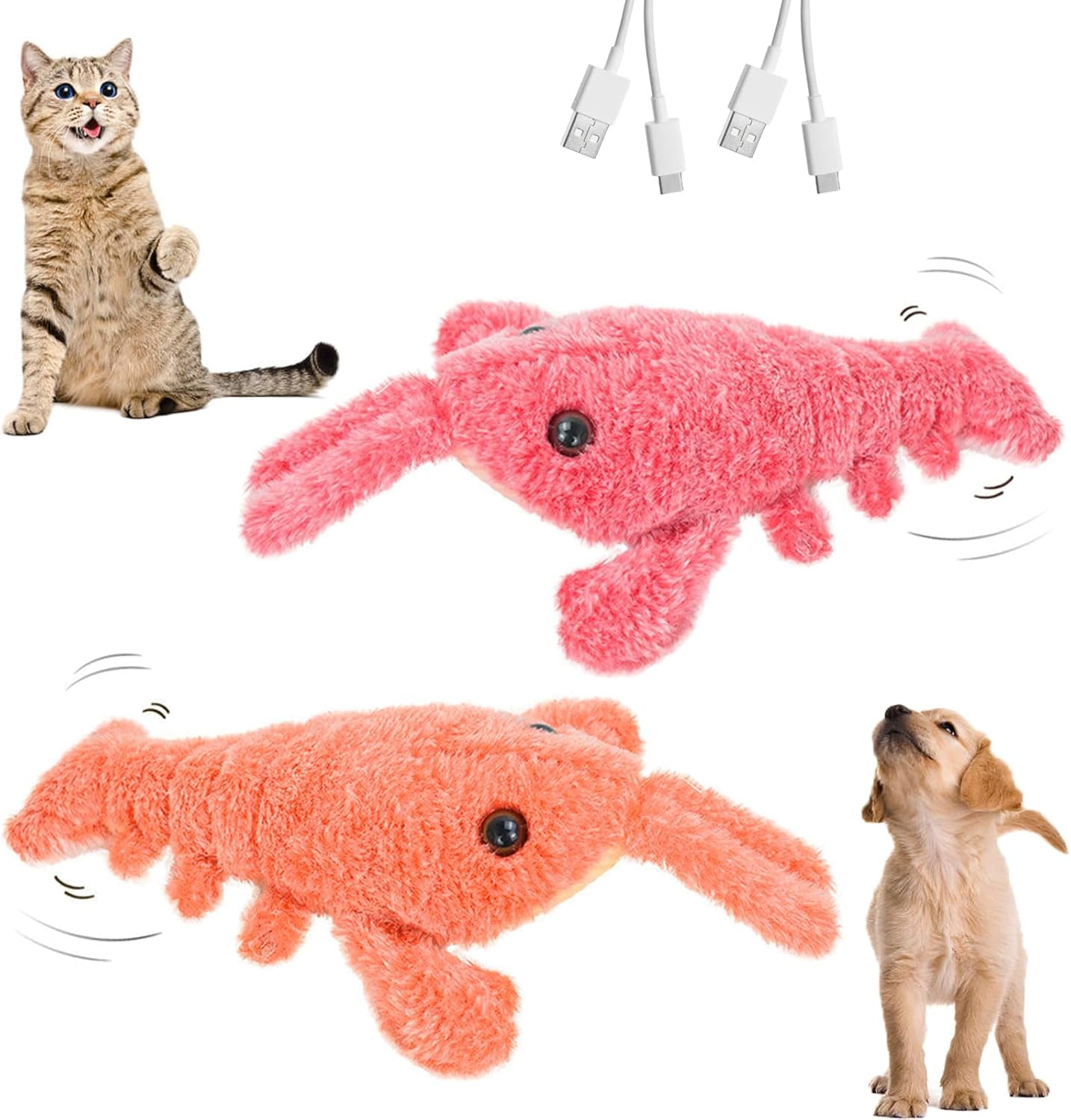 Floppy Lobster Interactive Dog Toy, 2024 New Funny Interactive Dog ...