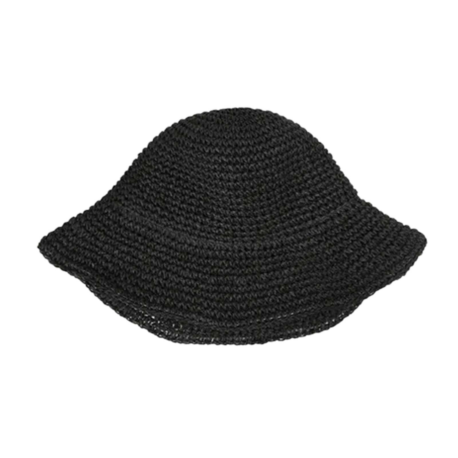 Floppy Straw Sun Hat Foldable Packable Wide Brim Summer Beach Hat