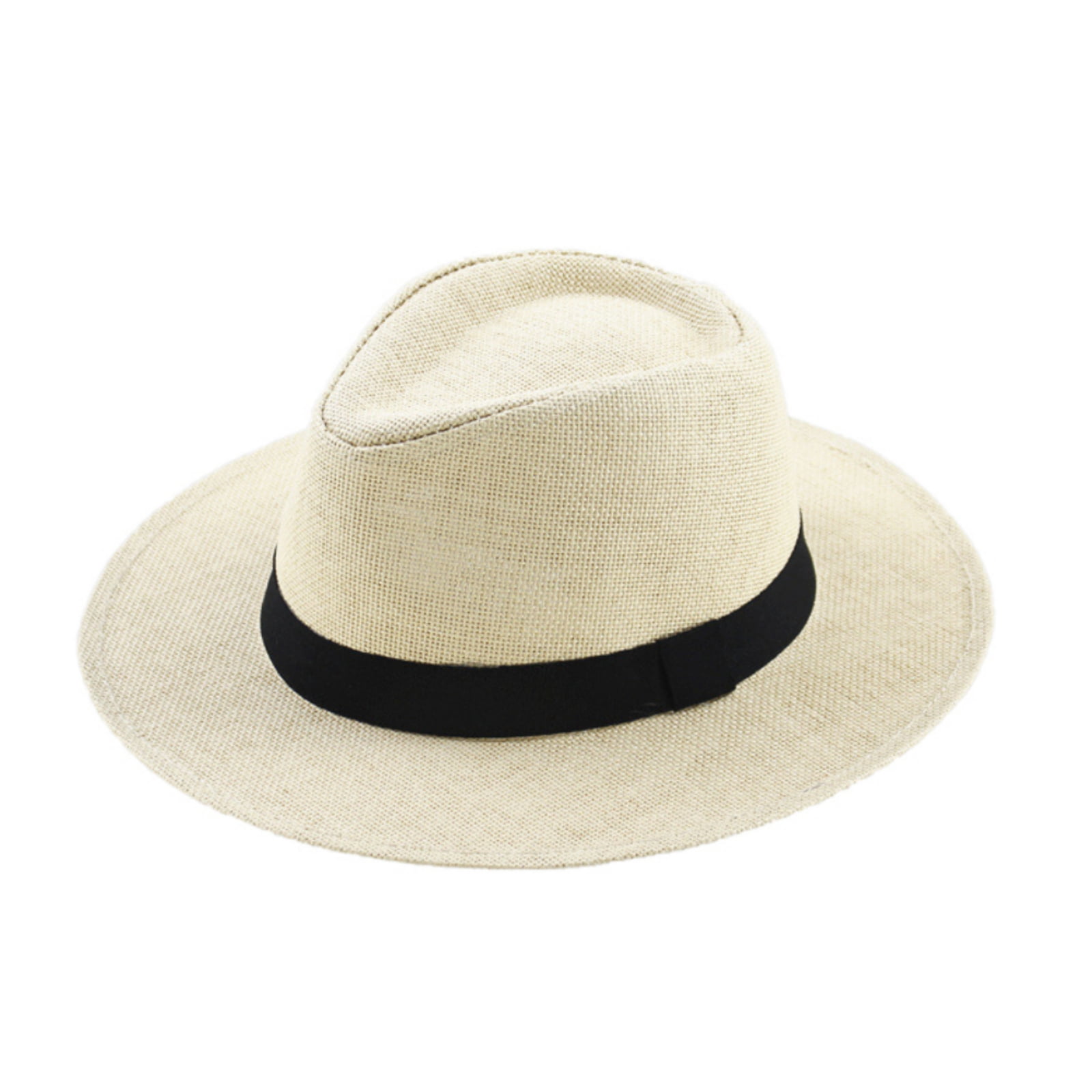 Floppy Straw Sun Hat Foldable Packable Wide Brim Summer Beach Hat ...