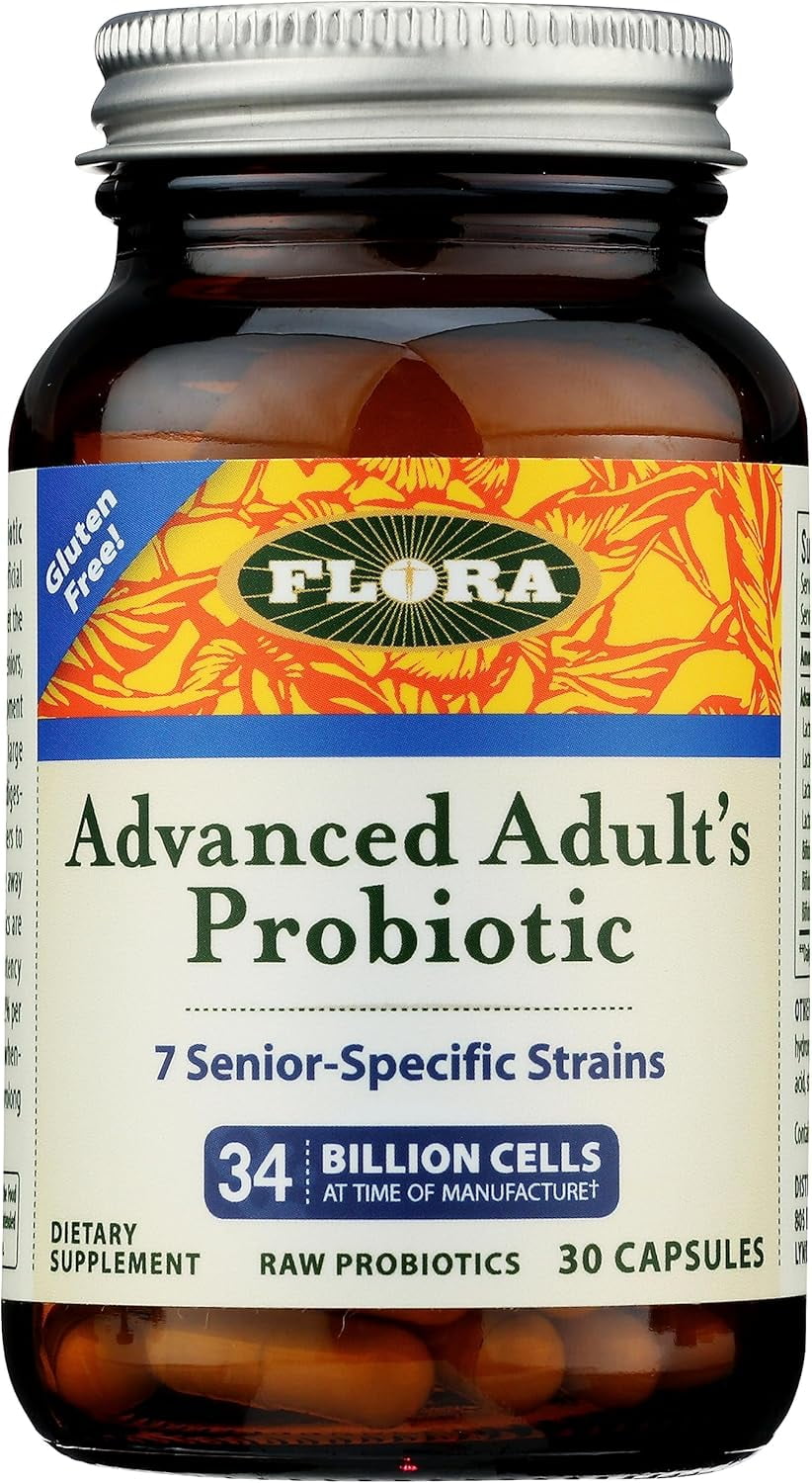Flora - Advanced Adult's Blend Probiotic, Seven Senior-Specific Strains ...