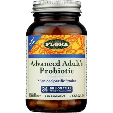 Flora - Advanced Adult's Blend Probiotic, Seven Senior-Specific Strains ...
