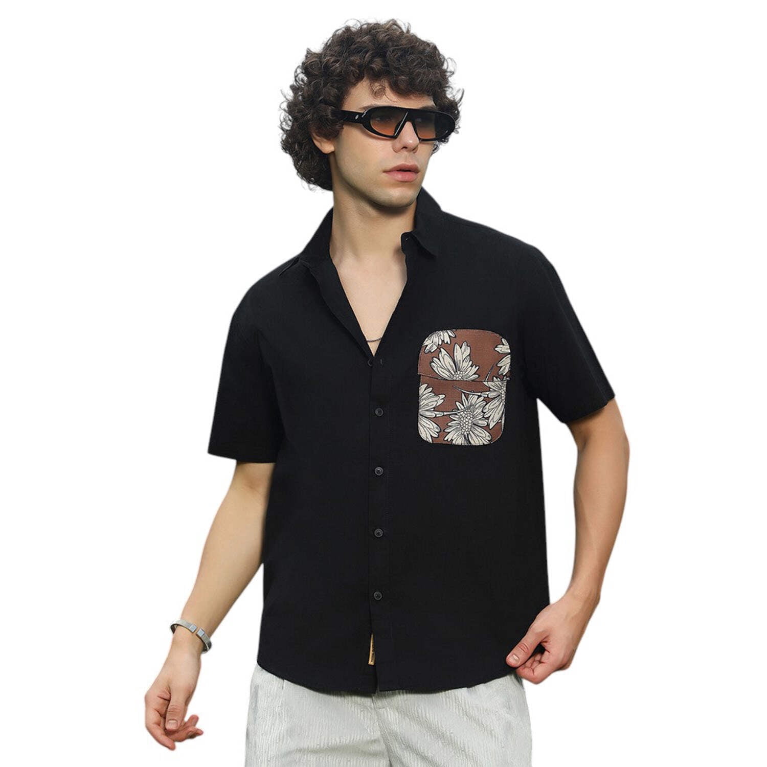 Flora-Block Shirt - Walmart.com