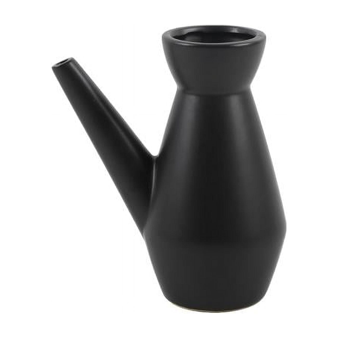 Flora Bunda CTC1786E-MTBK 7' Ceramic Watering Can, Matte Black ...