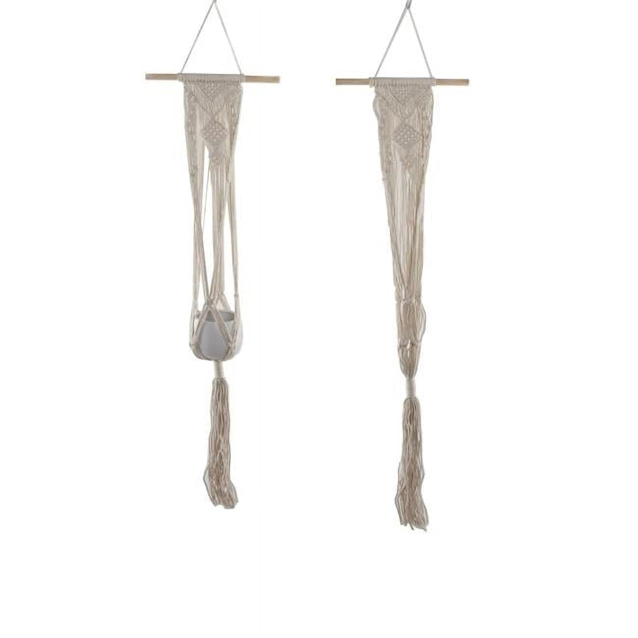 Flora Bunda Inc 33" H hanging macrame planter hanger - Walmart.com