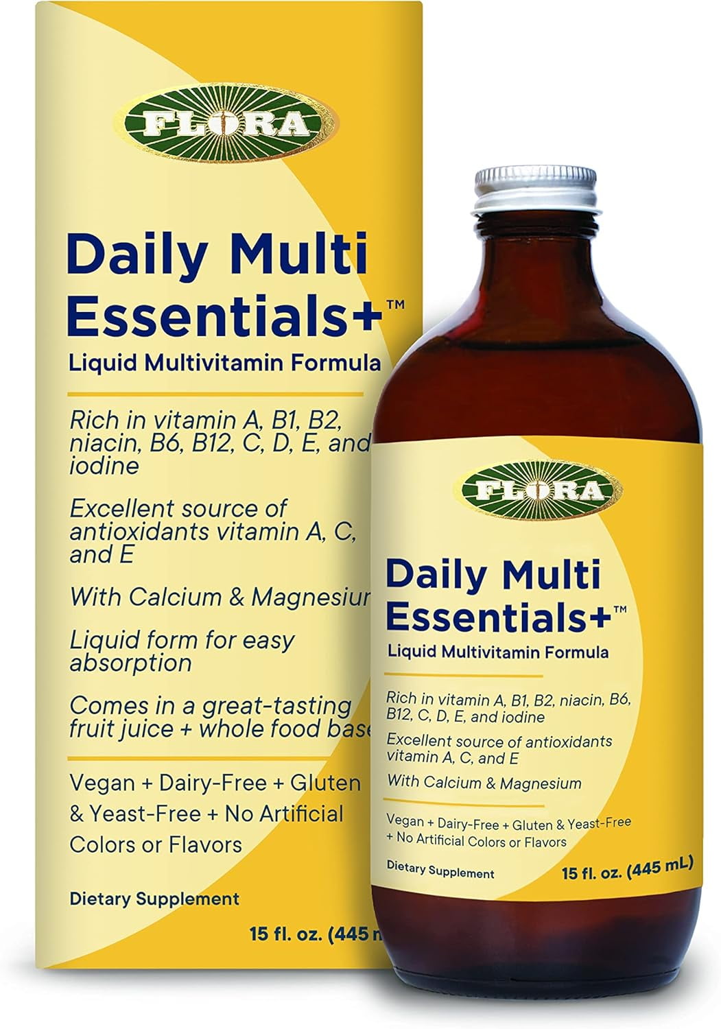 Flora - Daily Multi Essentials+, Liquid Multivitamin Formula, 13 ...