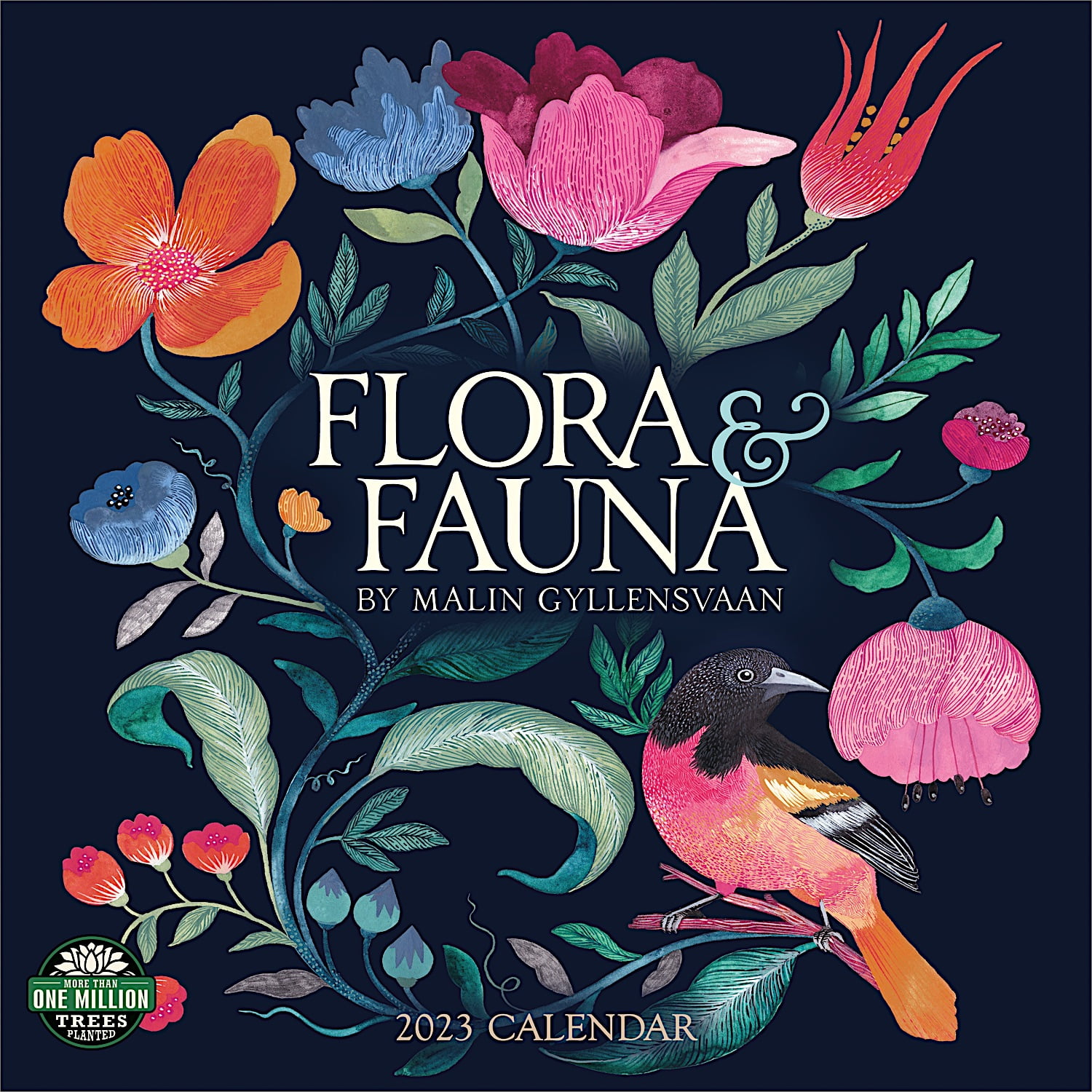 Flora & Fauna 2023 Wall Calendar - Walmart.com