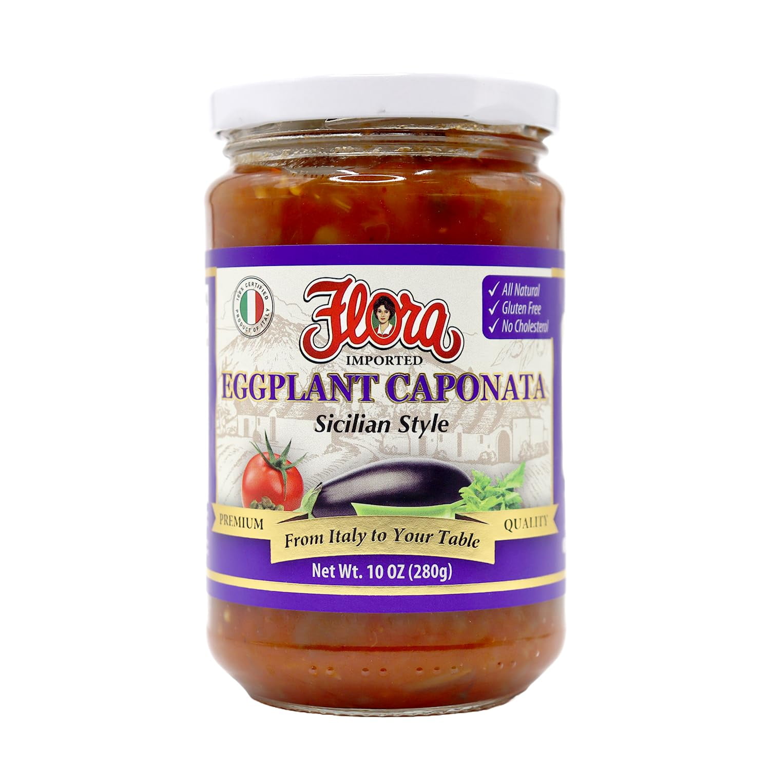 Flora Foods Eggplant TWE5 Caponata Sicilian Style - Healthy Appetizer ...