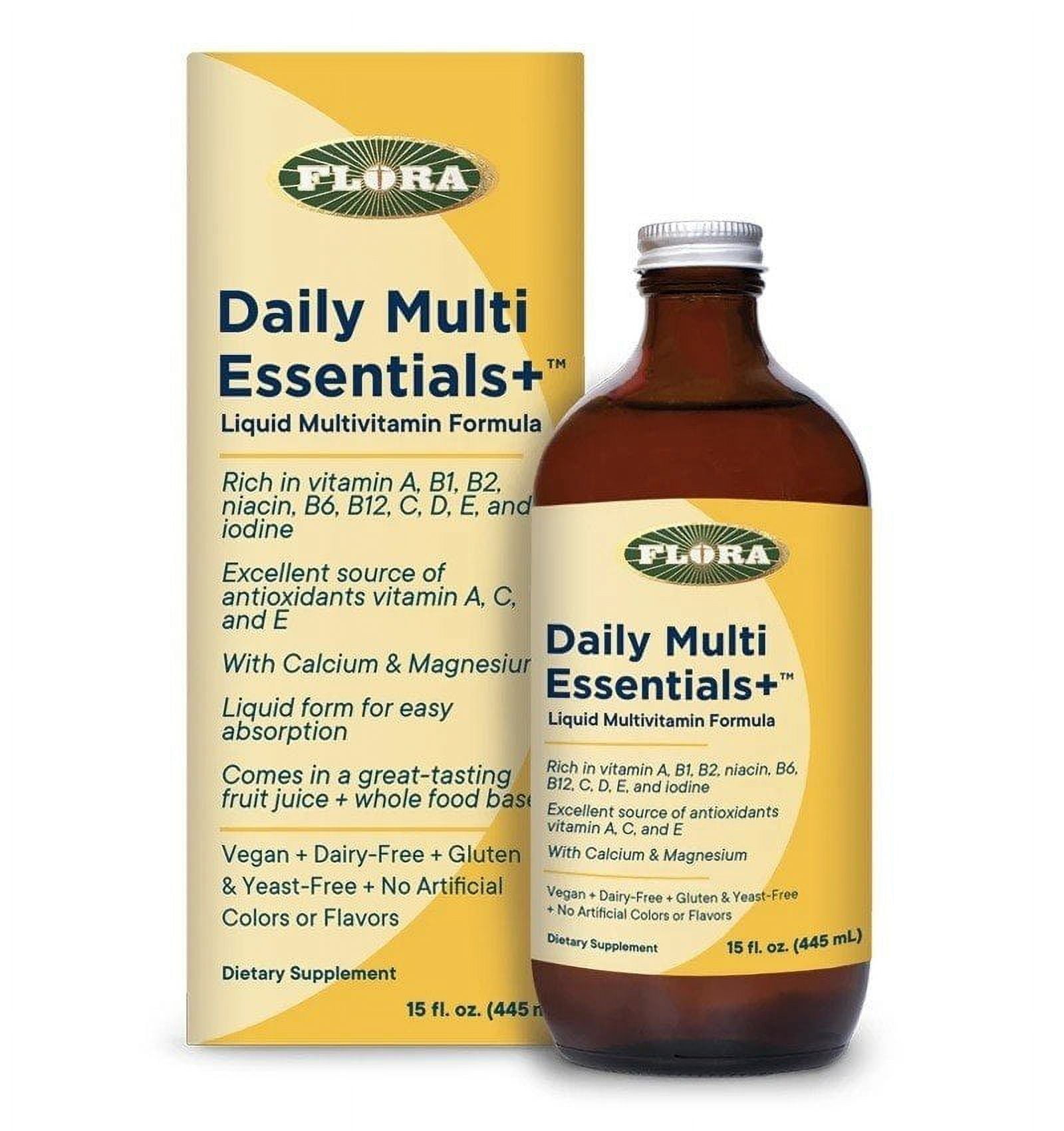 Flora Daily Multi Essentials Supplement Multivitamin Liquid, 15 Oz ...