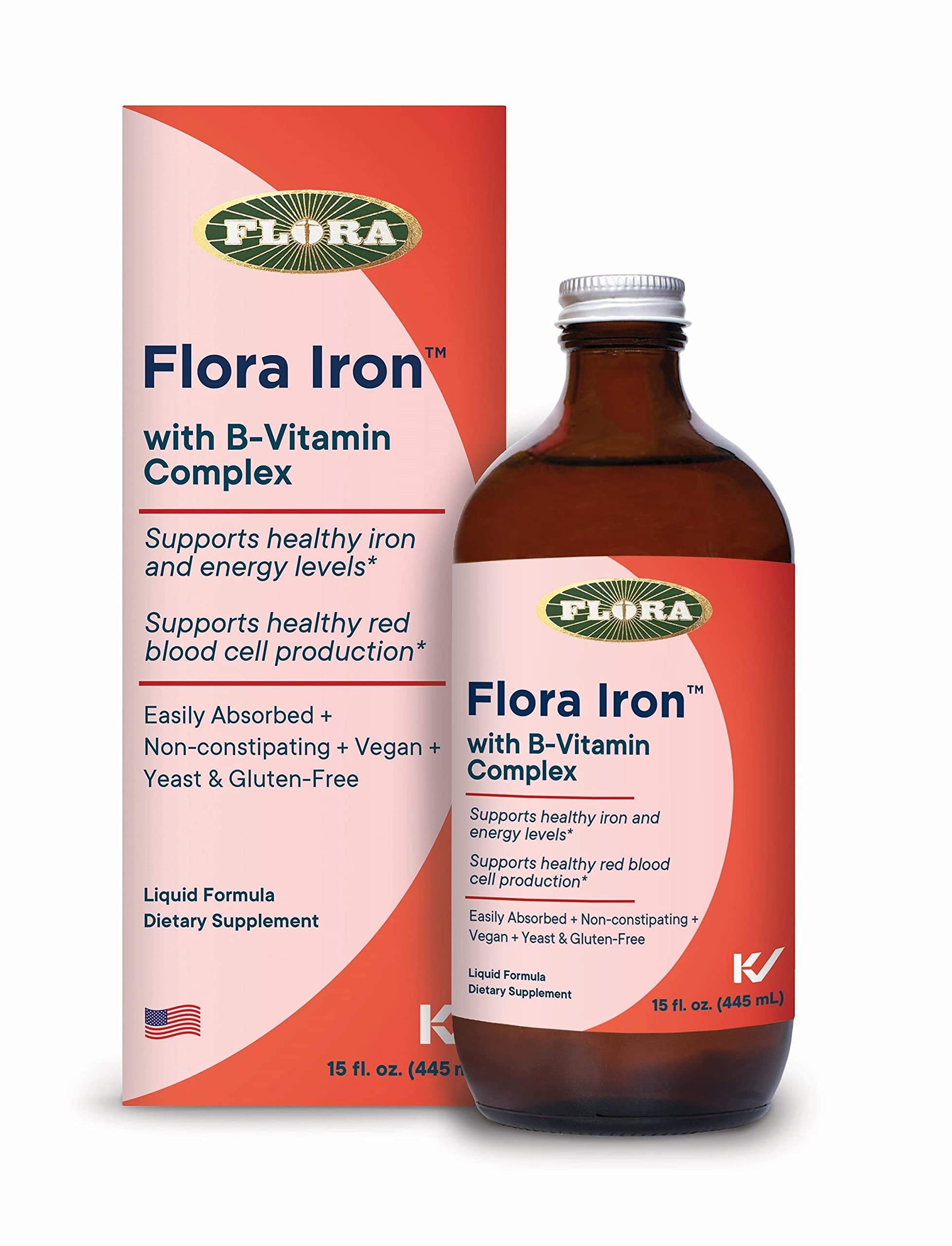 Flora Iron with B-Vitamin Complex - Helps Maintain Healthy Iron Levels ...
