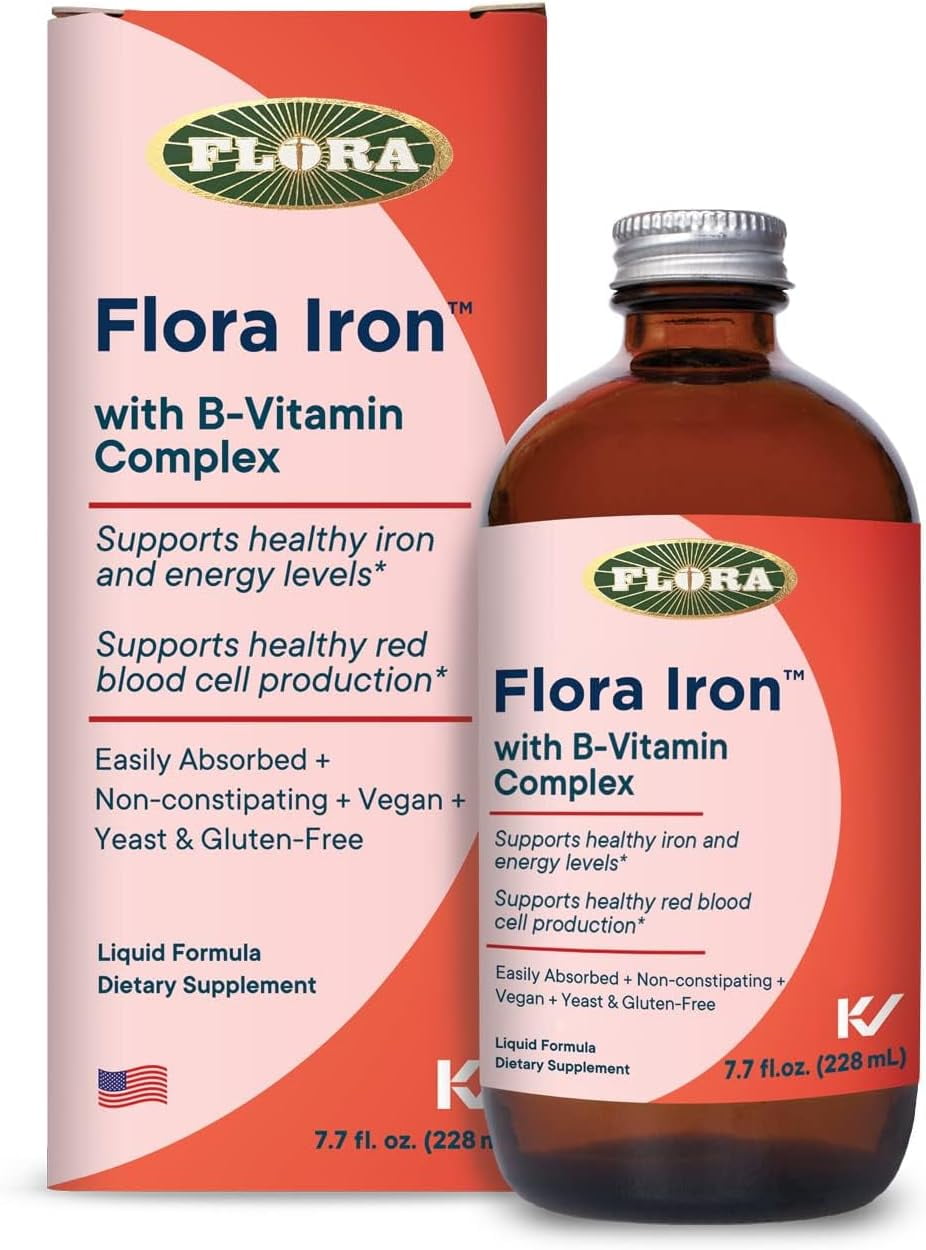 Flora Iron with B-Vitamin Complex Liquid Formula, 7.7 oz, 2 Pack - Walmart.com