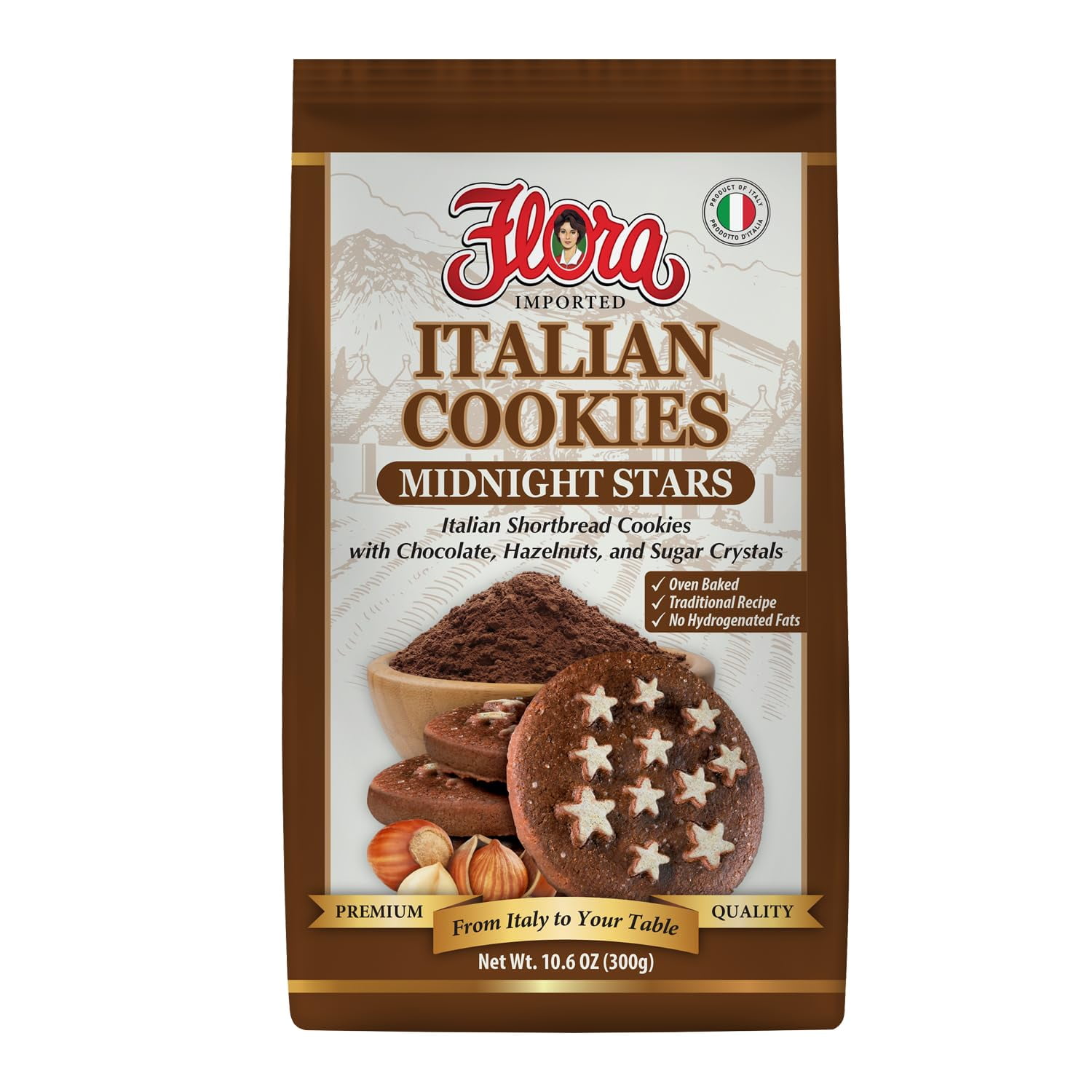 Flora Italian Cookies Midnight TMA2 Stars - Italian Shortbread Cookies ...