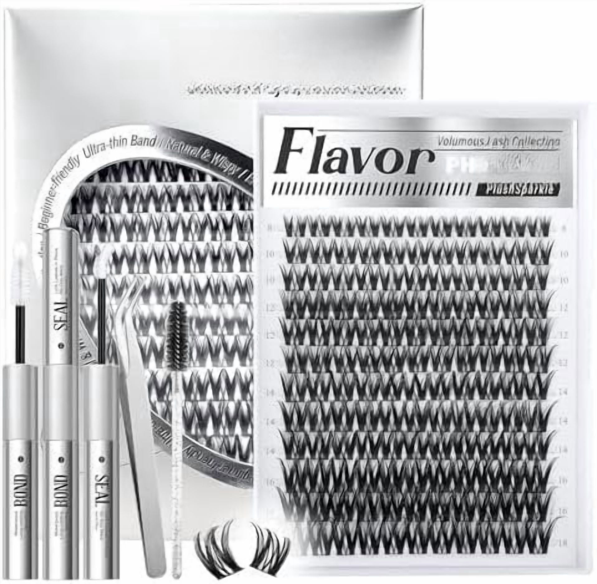 Flora Lash Clusters Kit Wispy Cluster Eyelash Extensions Eyelash ...