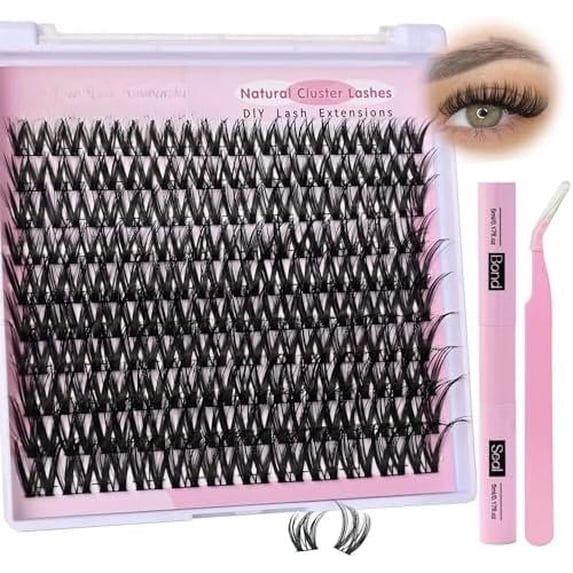 Flora Lash Clusters Kit Wispy Eyelash Clusters 10-18mm DIY Lash ...