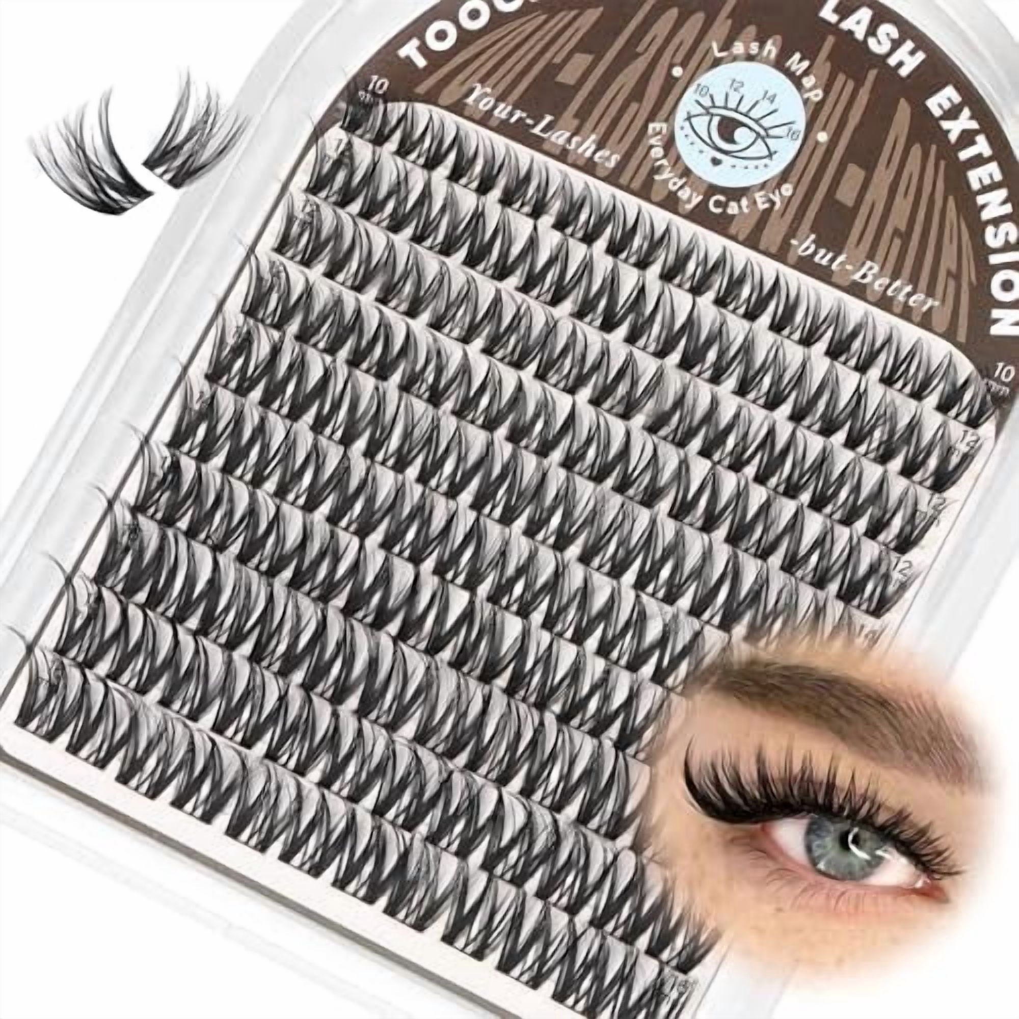 Flora Lash Clusters Wispy Volume Eyelash Clusters DIY Eyelash Extension ...