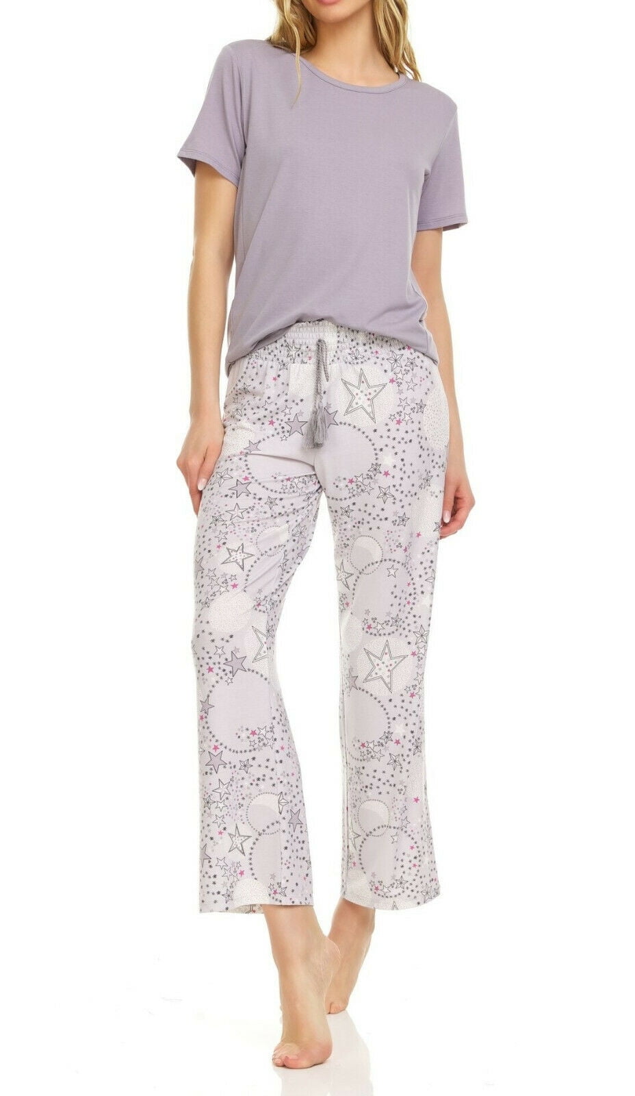 Flora Nikrooz Deandra Pajama Set - Q81243 (Grey 020, L) - Walmart.com
