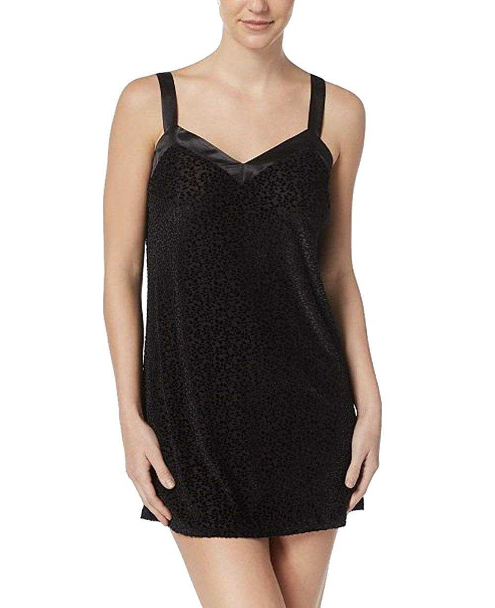 Flora Nikrooz Women’s Flora Bobbi Burnout Sheer Velvet Chemises, Black ...
