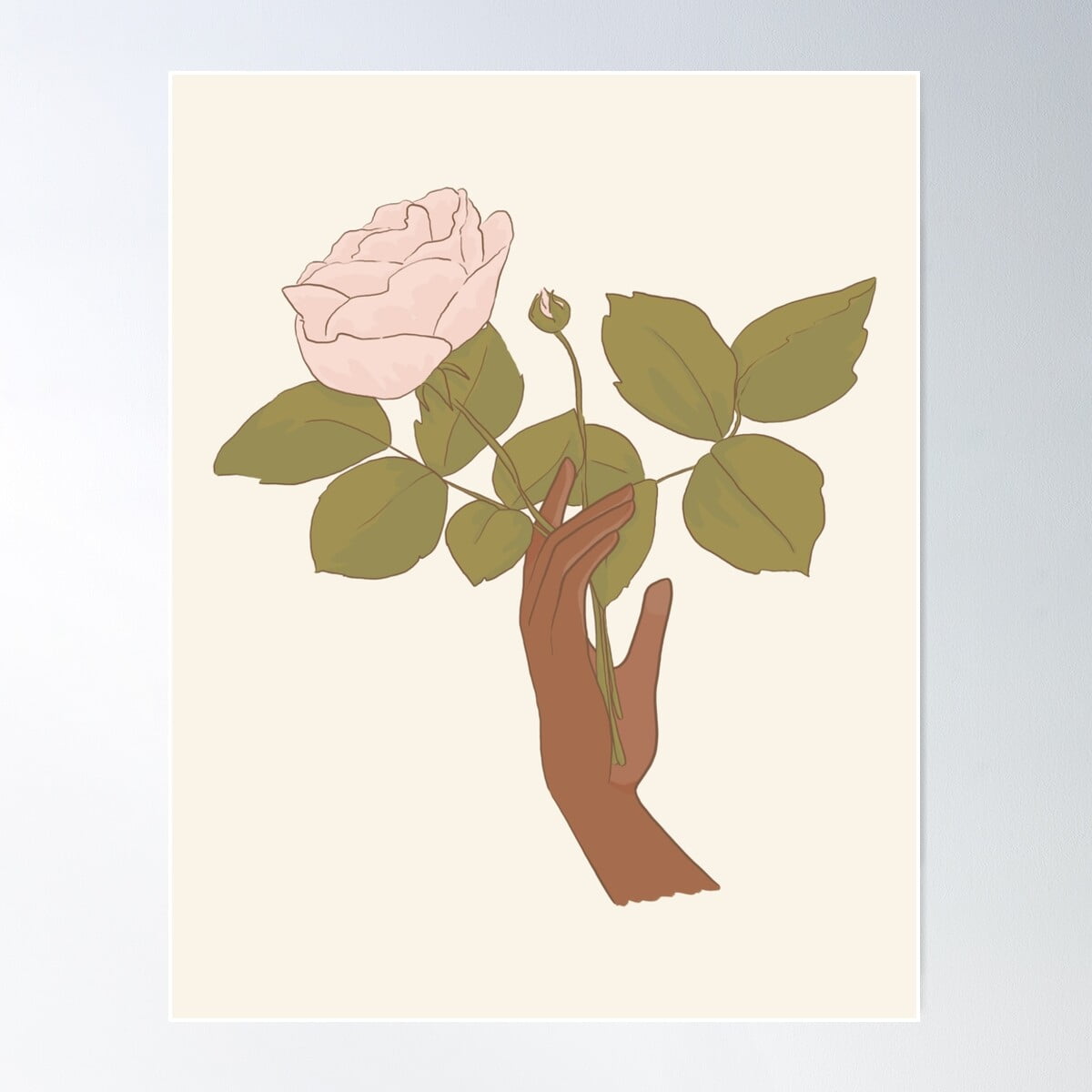 Flora Poster Wall Art, Modern Wall Decor For Living Room Bedroom, 12x18 ...