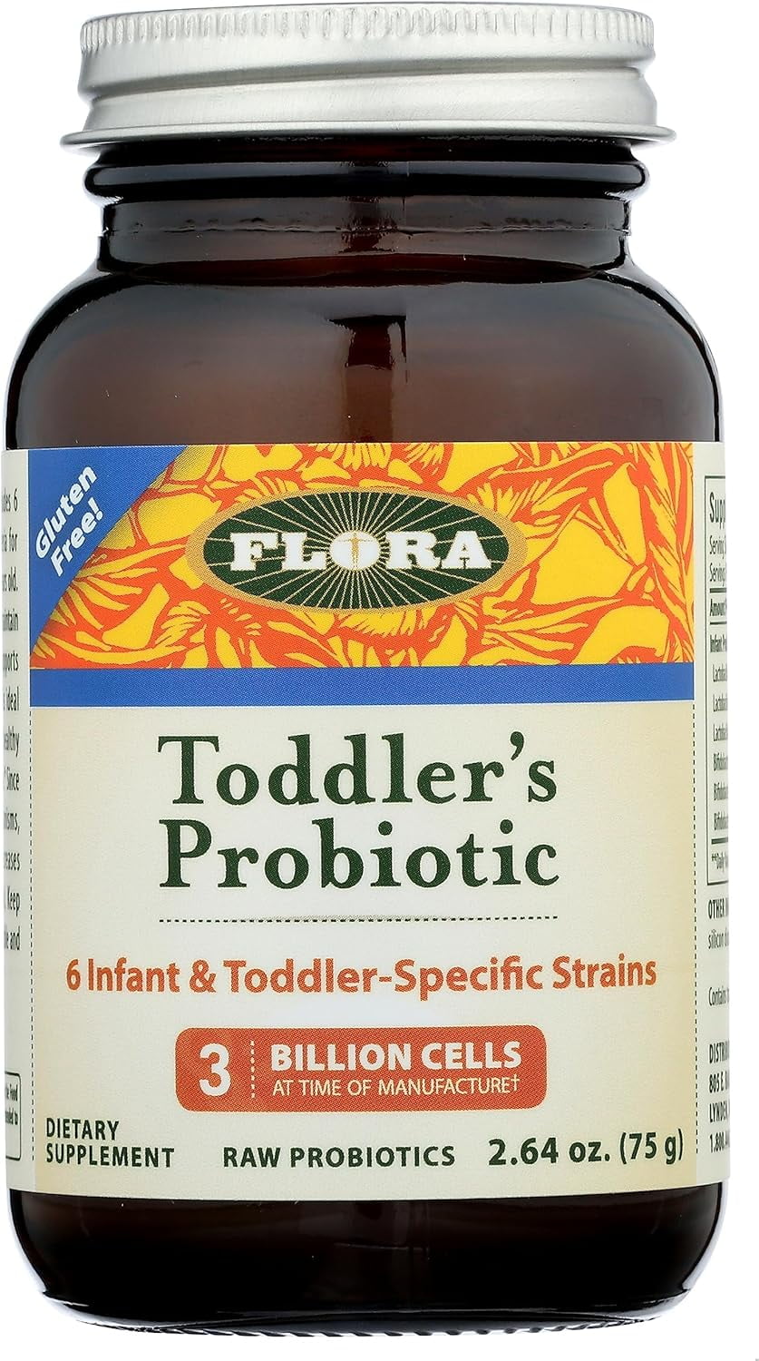 Flora Toddlers Probiotic 6 Infants Specific Strains, 2.64 Oz, 2 Pack ...
