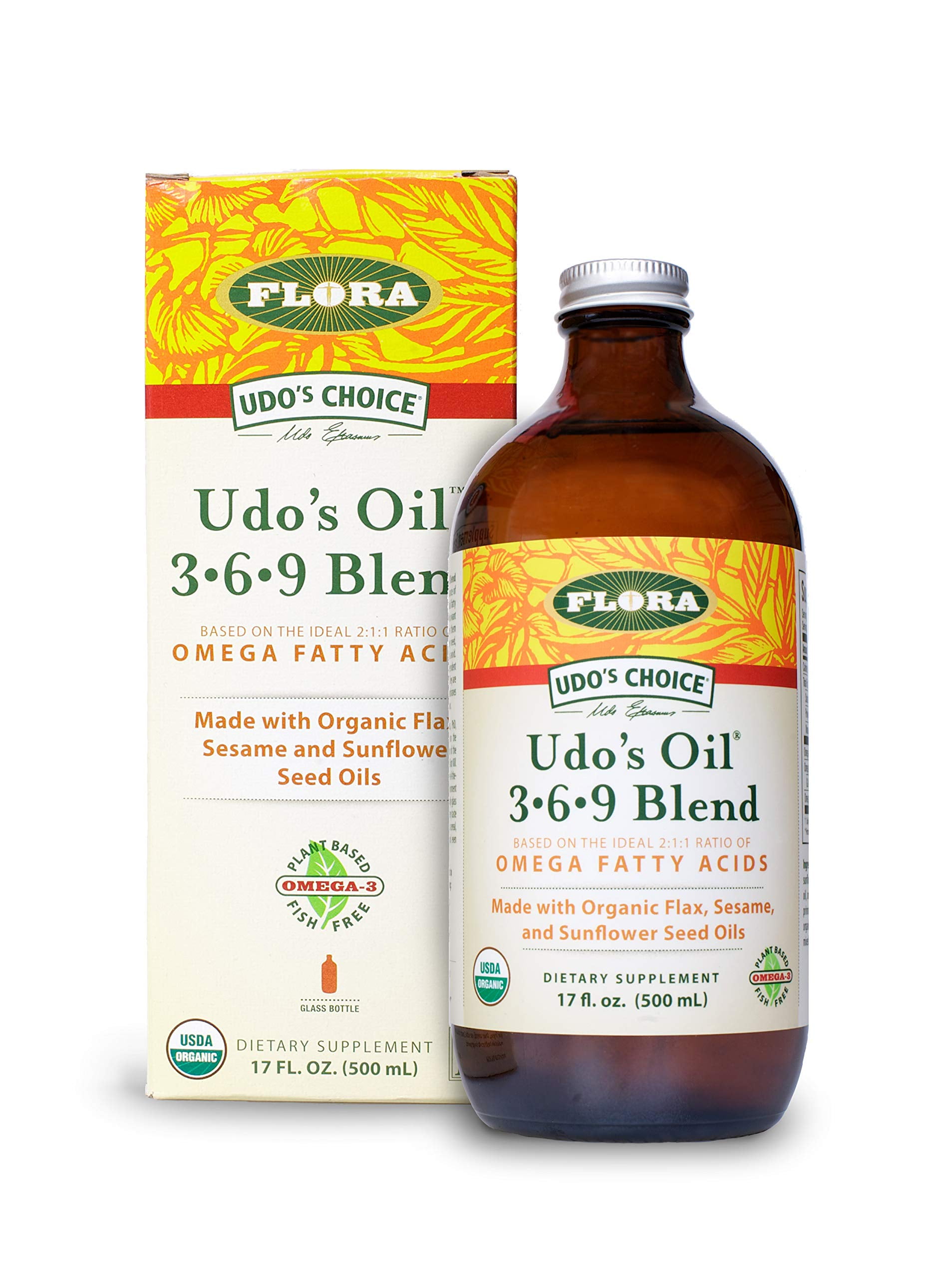 Flora - Udo's Choice Omega 369 Oil Blend, Made with Organic Flax ...