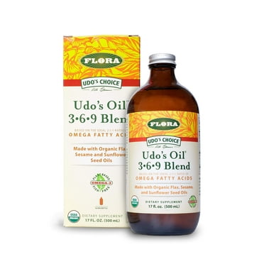Flora Udo's Choice Omega-3, Omega-6 Oil Blend 3.6.9, 32 Oz, Organic ...