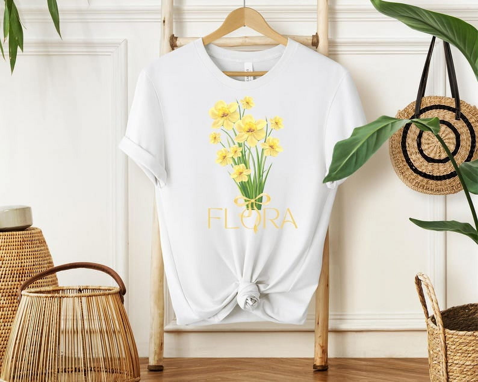Flora Unisex T-Shirt – Botanical Floral Tee, Nature-Inspired Aesthetic Shirt, Plant Lover Gift ...