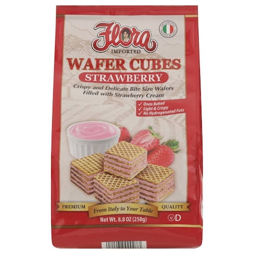 Flora Wafer Cubes Strawberry 8.8 Oz - Walmart.com