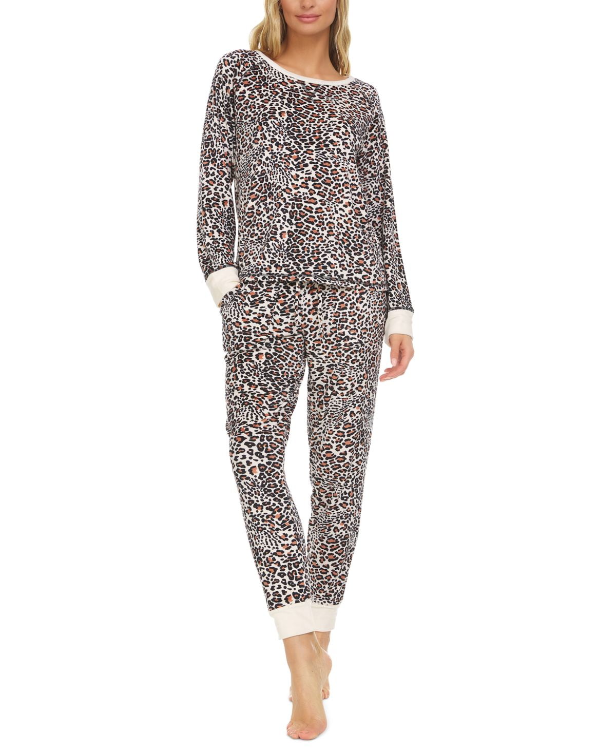 Flora by Flora Nikrooz Womens Printed Velour Pajama Set - Walmart.com