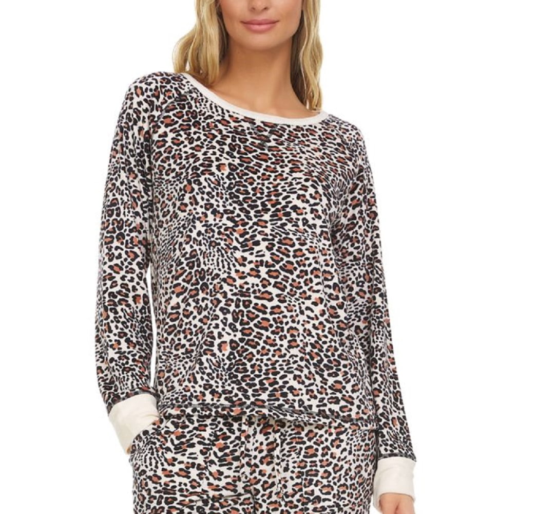 Flora by Flora Nikrooz Womens Printed Velour Pajama Top Only,1-Piece ...