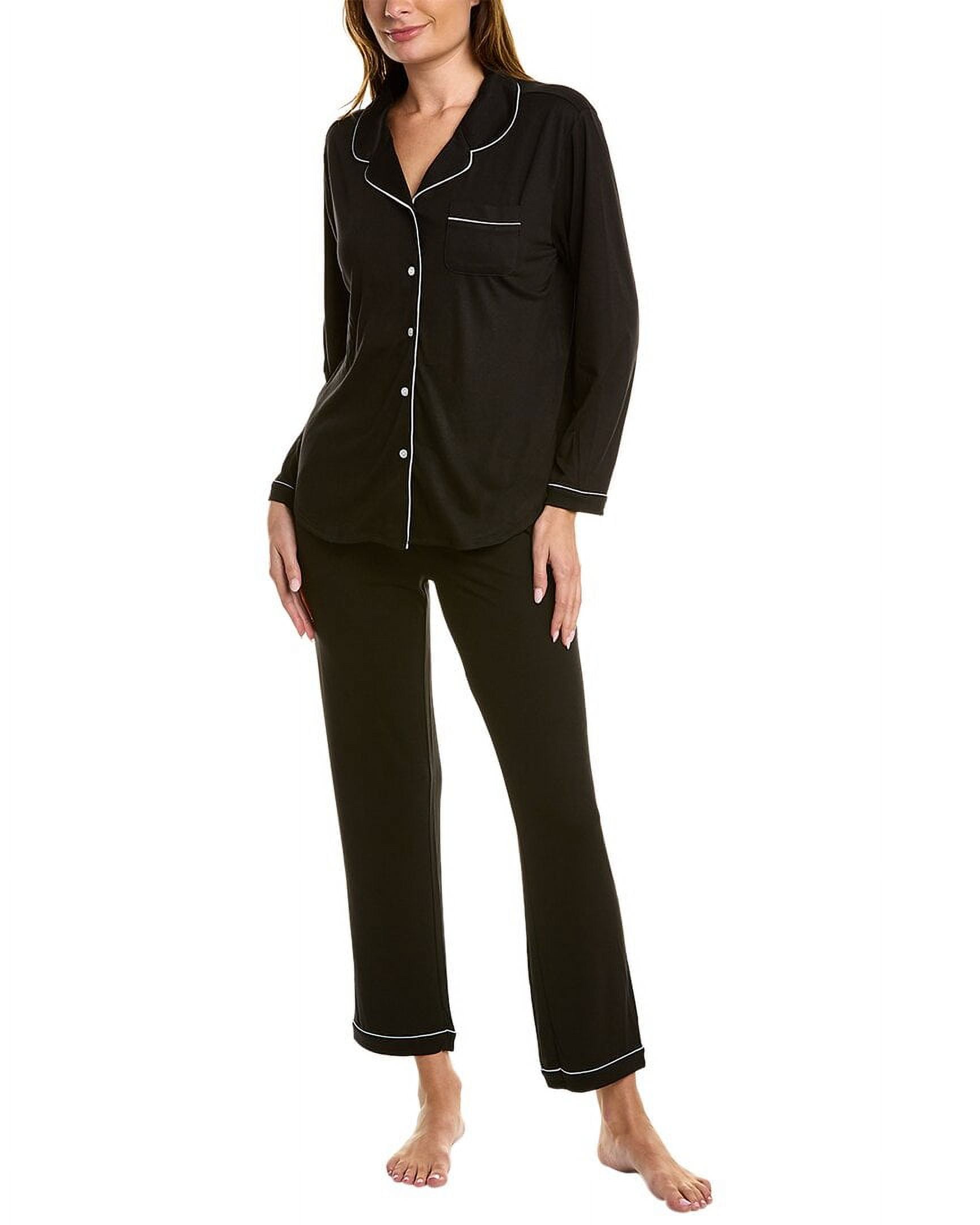 Flora by Flora Nikrooz womens 2pc Knit Notch Collar Pajama Set, L ...