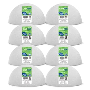 Styrofoam Half Balls White