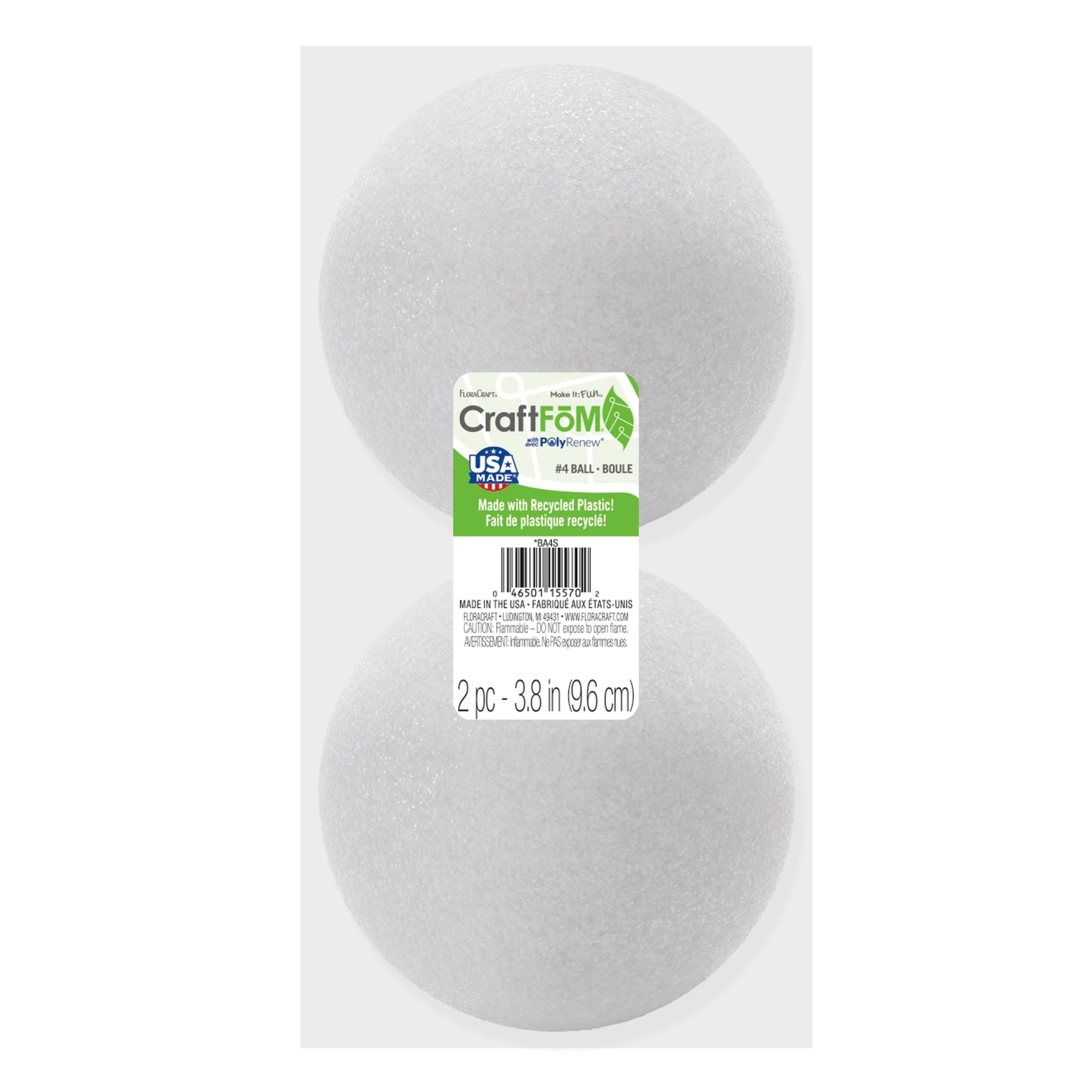 FloraCraft CraftFoM Balls, 4 in, 2/Pkg. - Walmart.com