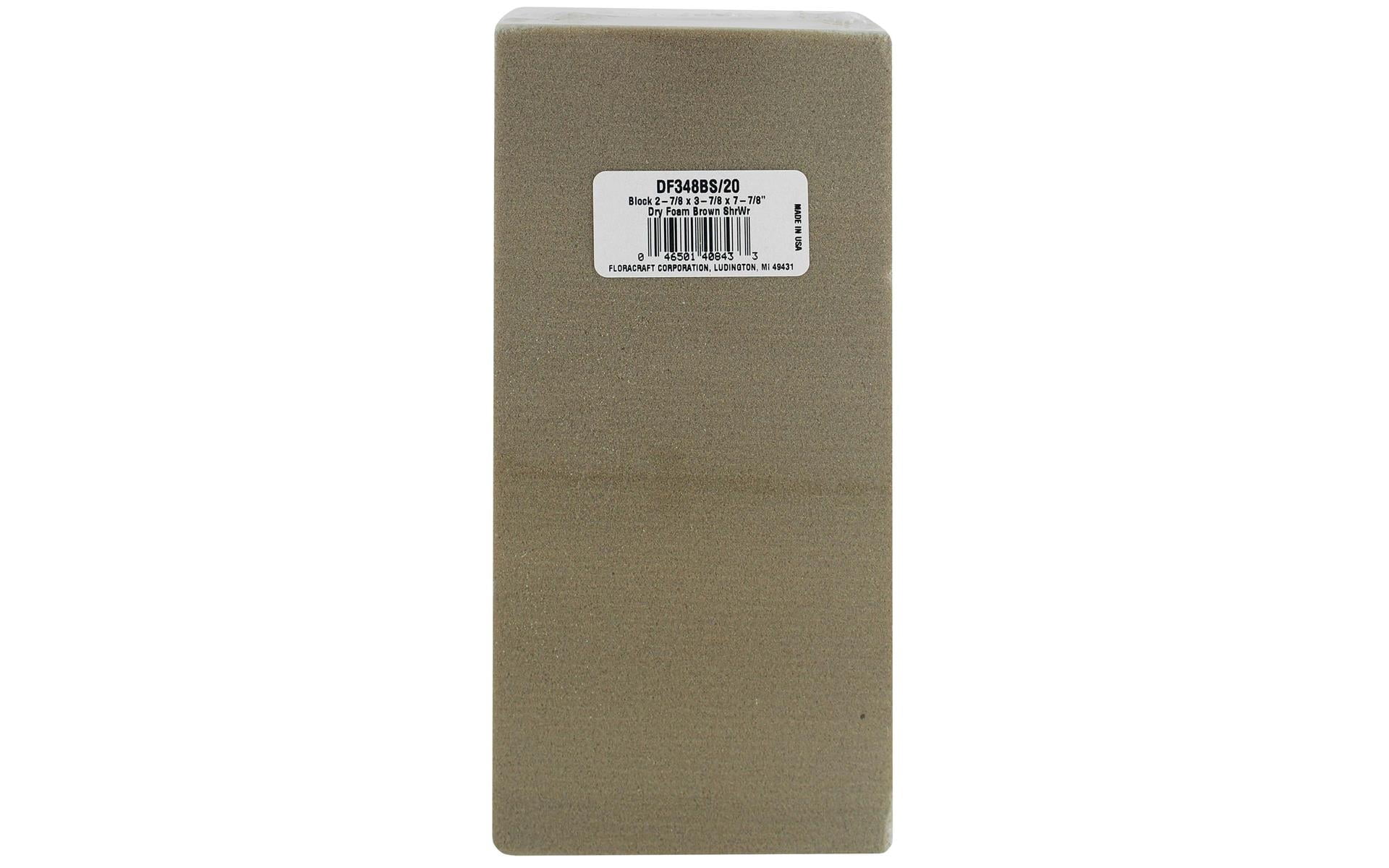 FloraCraft Desert DryFoM Foam Block - 3 x 4 x 8 - Walmart.com
