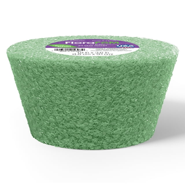 FloraCraft FloraFōM Vase Insert 1.9 inch x 3.6 inch Green - Walmart.com