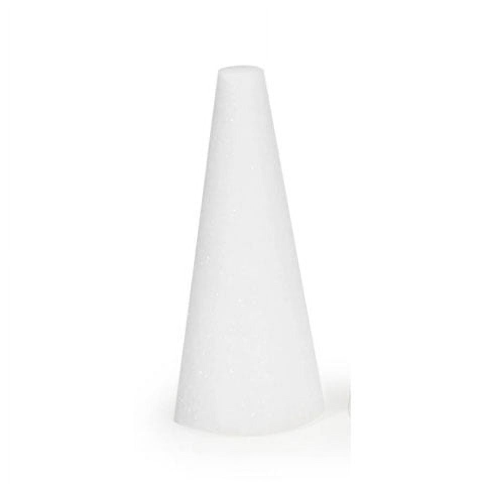 FloraCraft Foam Cone, 3.8 x 8.9 inch, White, Lightweight, Craft and ...