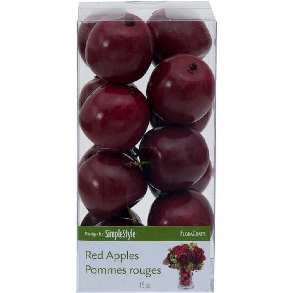 FloraCraft SimpleStyle Red Apple Pommes Rouges, 15 Count - Walmart.com
