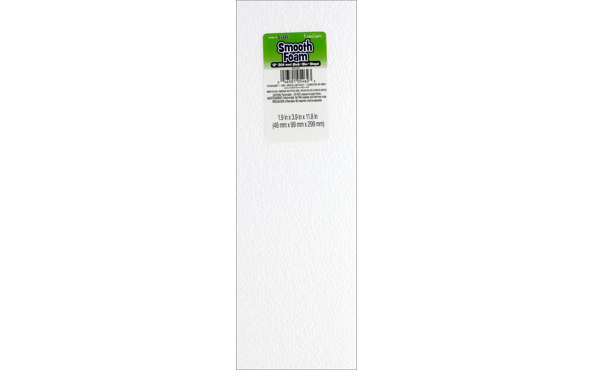 FloraCraft Foam SmoothFom Block 2x4x12" - Walmart.com