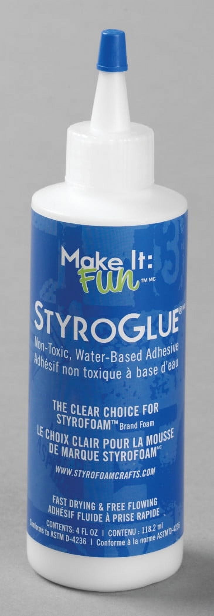 FloraCraft StyroGlue Styrofoam Glue, 4 oz. - Walmart.com
