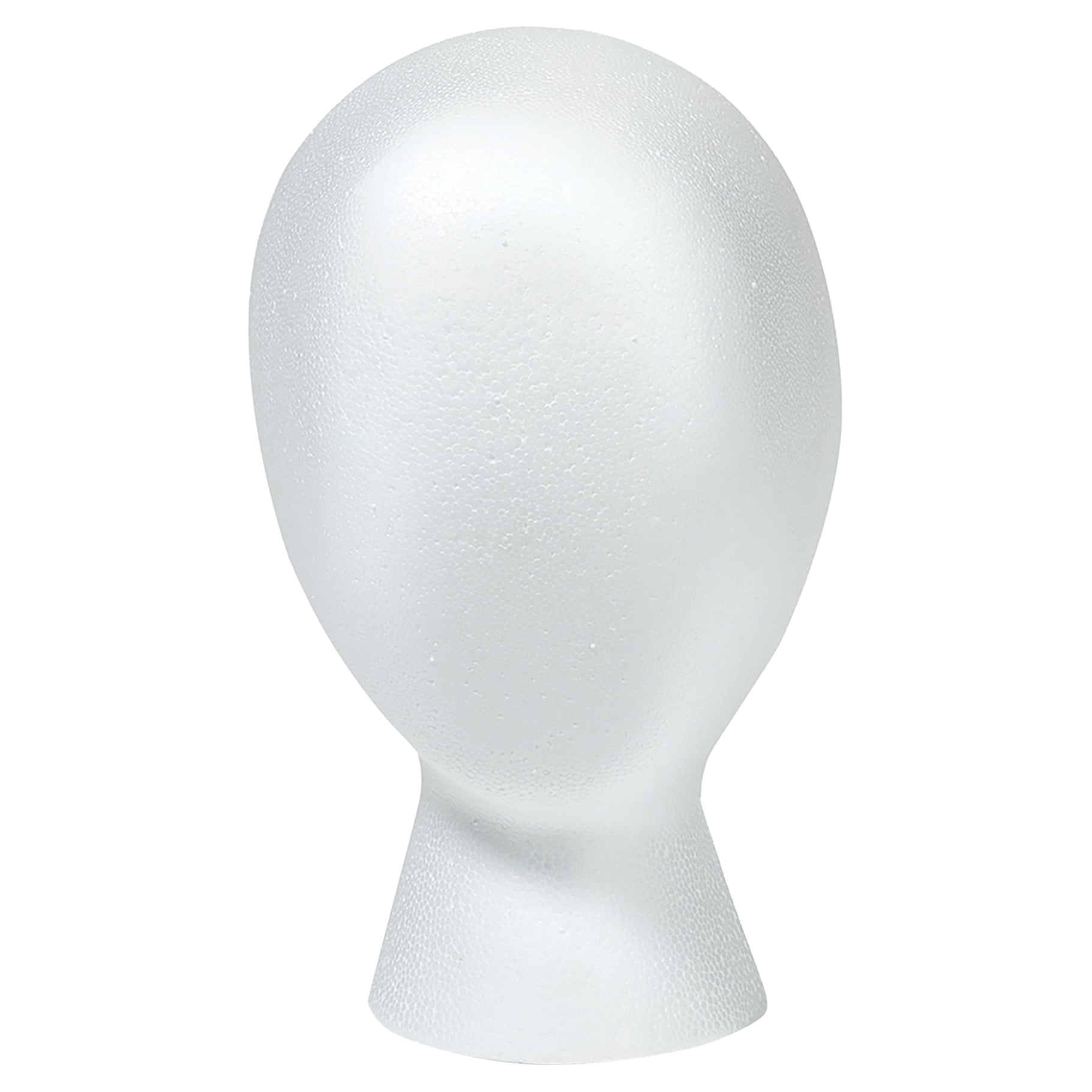 FloraCraft Styrofoam 9.5" x 5.5" x 7"Blank Face Head, 1 Each - Walmart.com