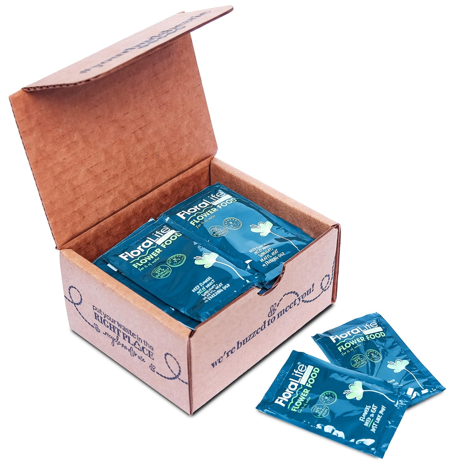 FloraLife Fresh-Cut Flower Food JKF25 - Sachet Multi-Nutrient ...