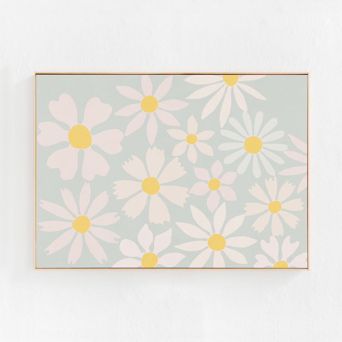 Floral Able Print: Floral Print Art, Daisies Decor Floral Art. Scandi ...