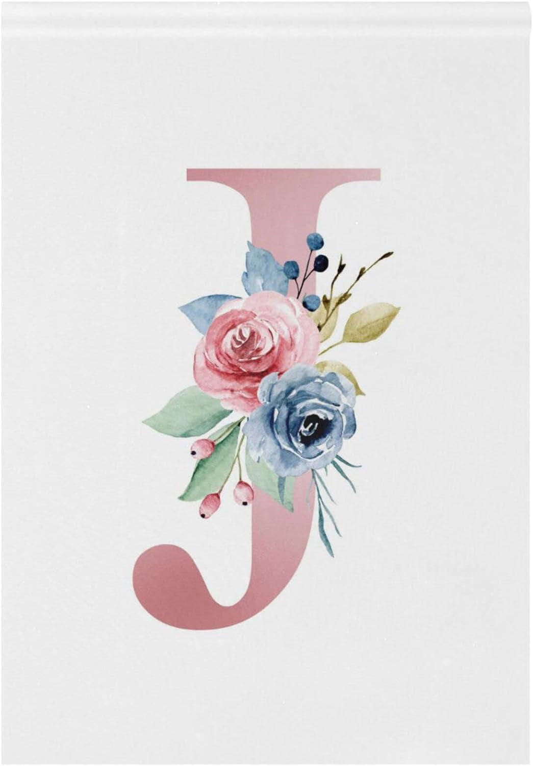 Floral Alphabet Garden Flag Double Sided, Family Last Name Initial ...