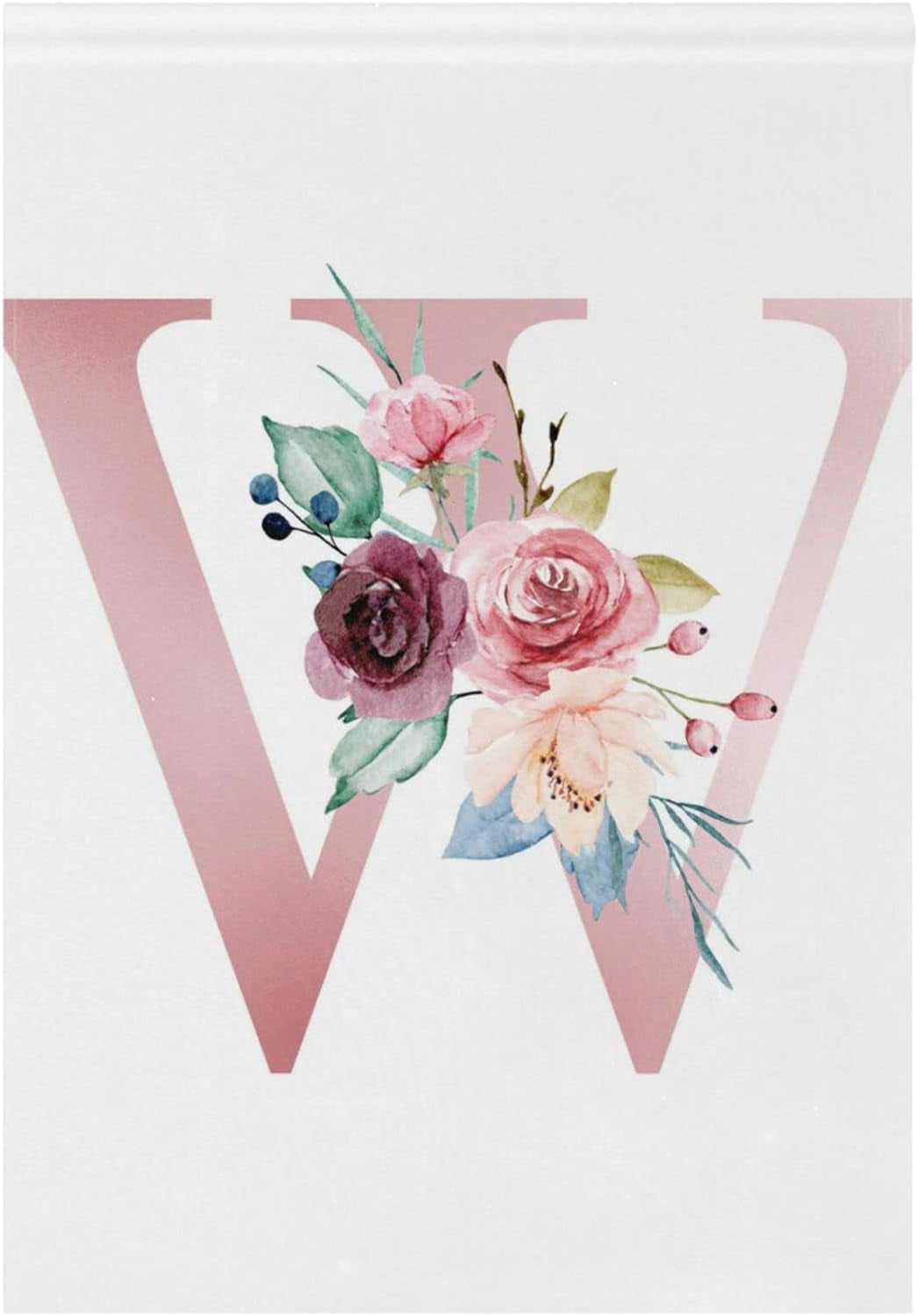 Floral Alphabet Garden Flag Double Sided, Family Last Name Initial ...