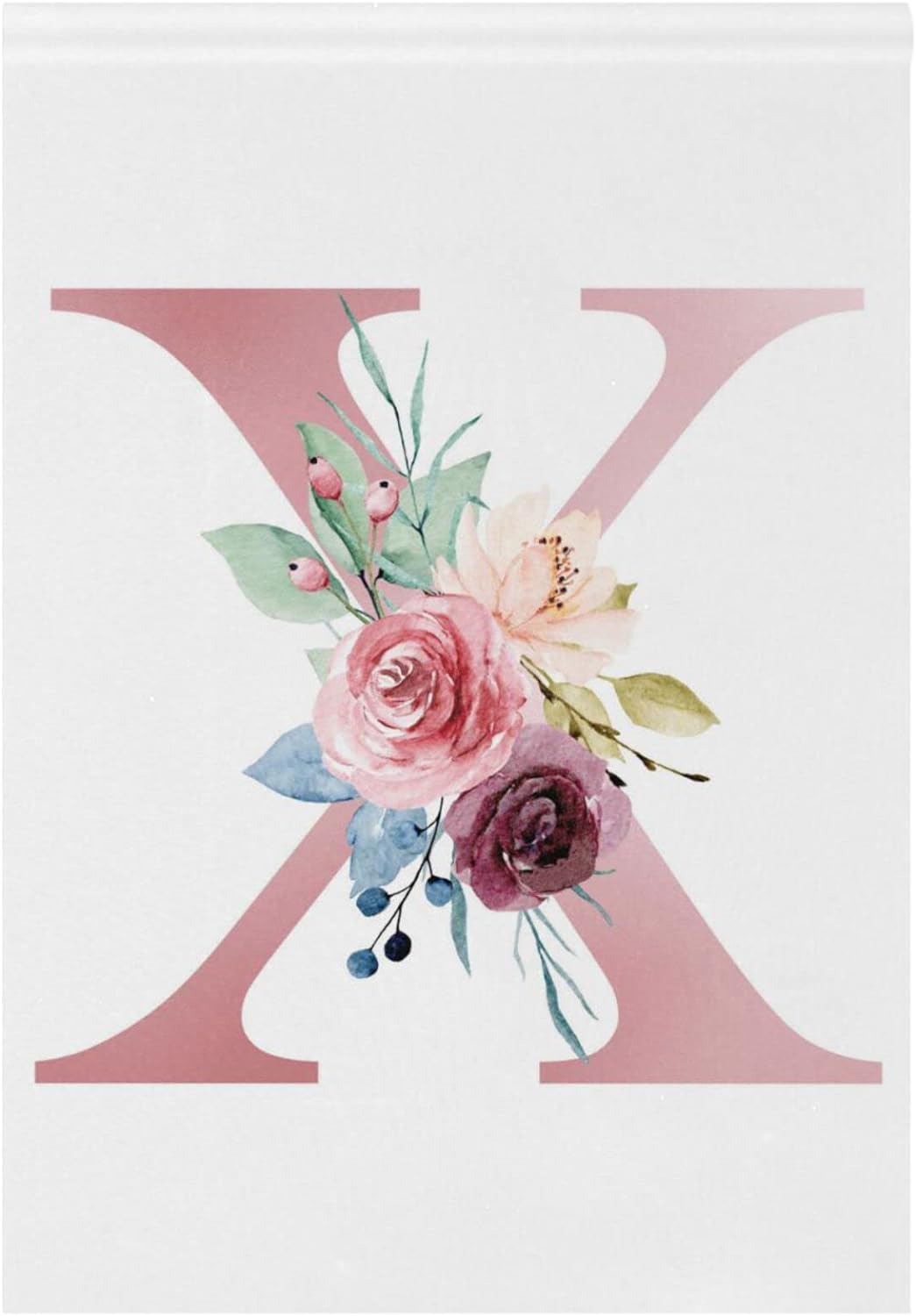 Floral Alphabet Garden Flag Double Sided, Family Last Name Initial ...