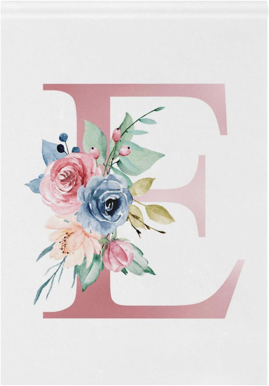 Floral Alphabet House Flag Double Sided, Family Last Name Initial ...