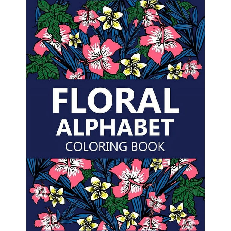 flower alphabet coloring book