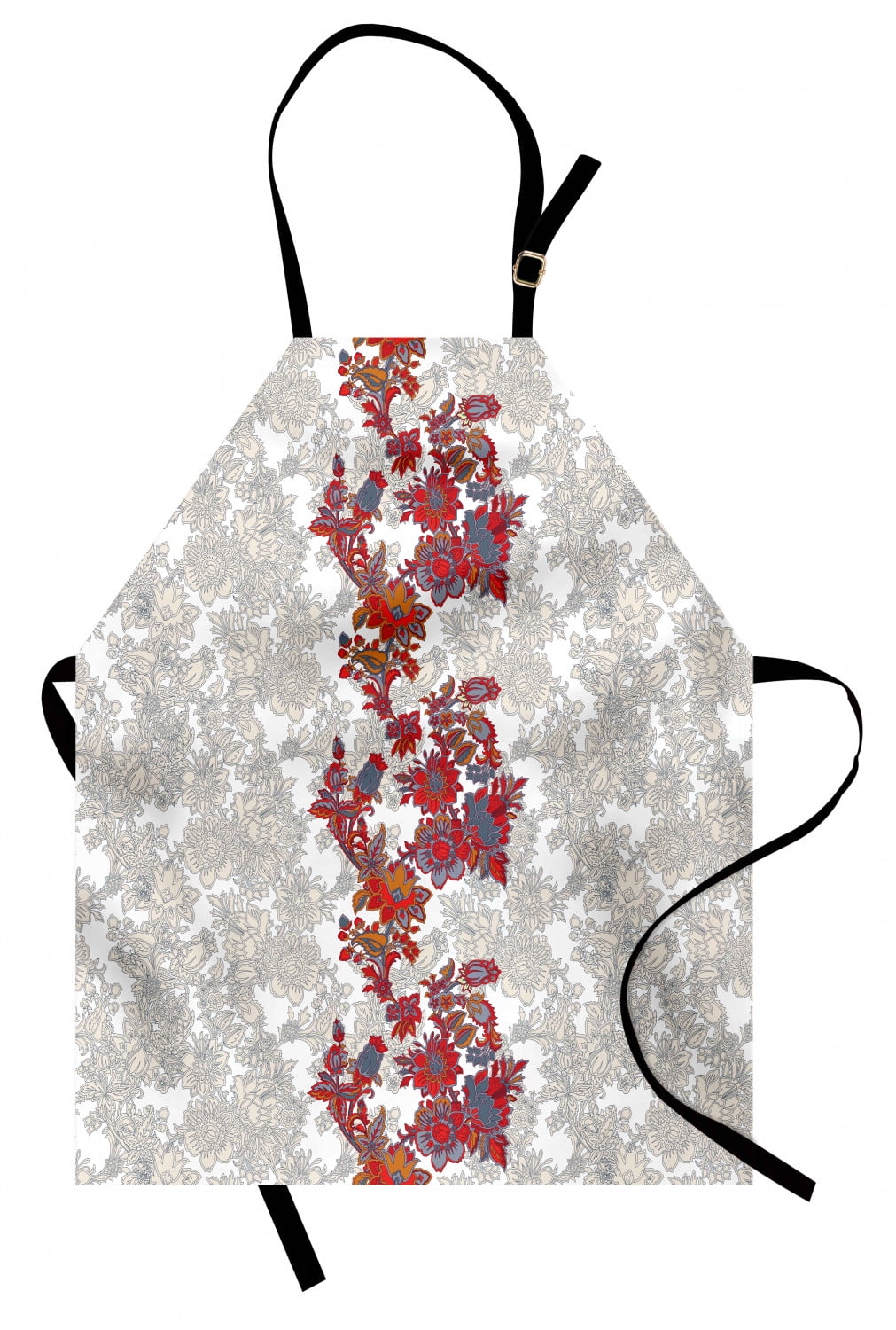 Floral Apron Romantic Boho Style Narcissus Magic Magnolia Rose Vibrant ...