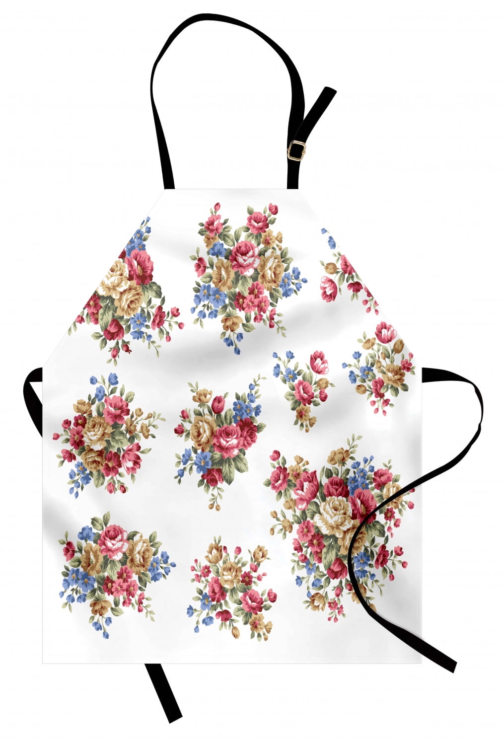 Floral Apron Vintage Rose Flower Bouquets Romance Love Wedding Themed ...