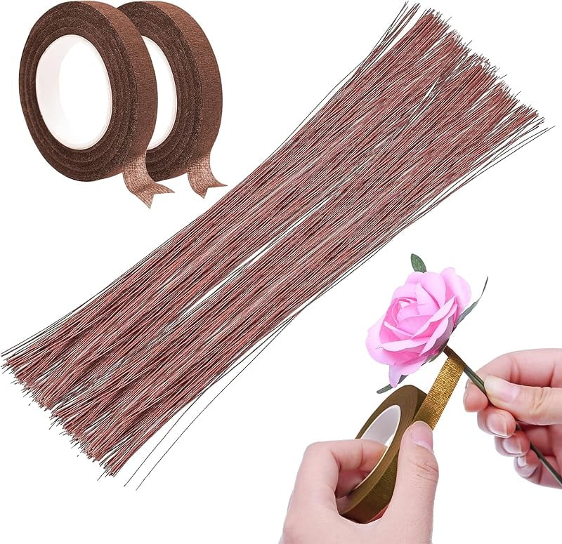 Floral Arrangement Tool Kit, Woohome 200 PCS Floral Wire and 2 PCS ...