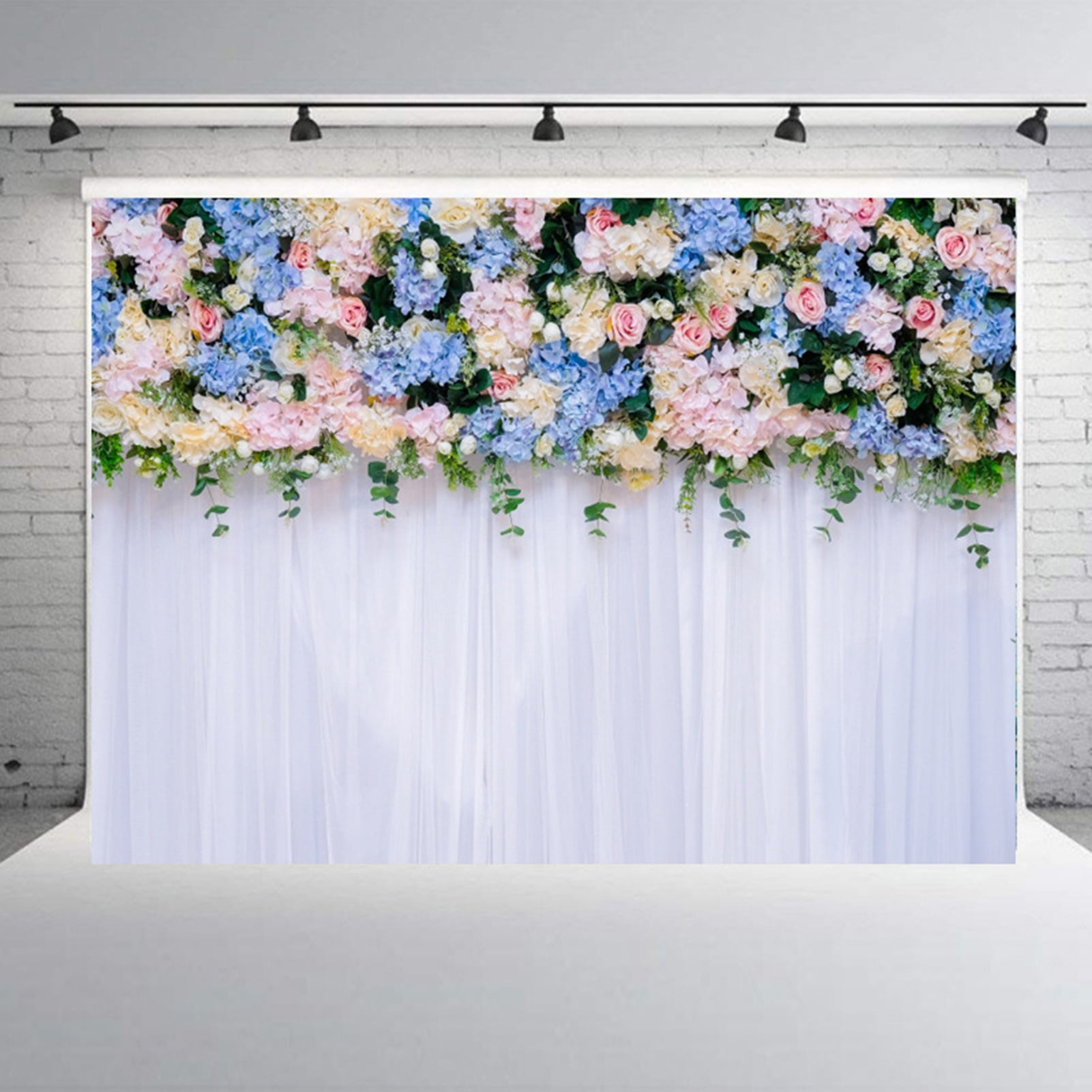 Floral Backdrop for Parties Photoshoot Flowers Wedding Birthday Party ...